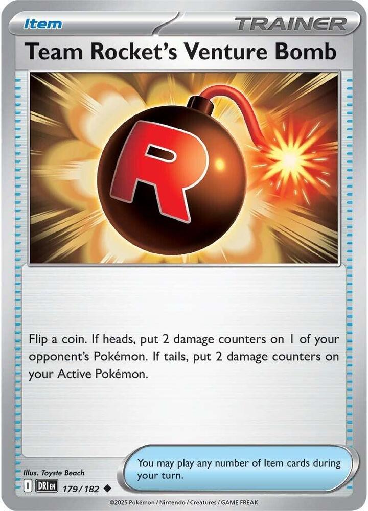 Team Rocket's Venture Bomb - 179/182 - SV10: Destined Rivals – Aniware